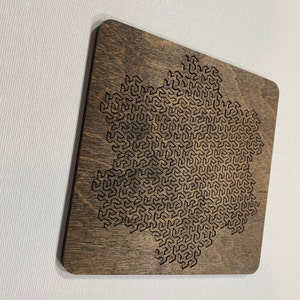 Fractal Puzzle - Peano Curve - Laser Cut Files - Cricut - Silhouette ...