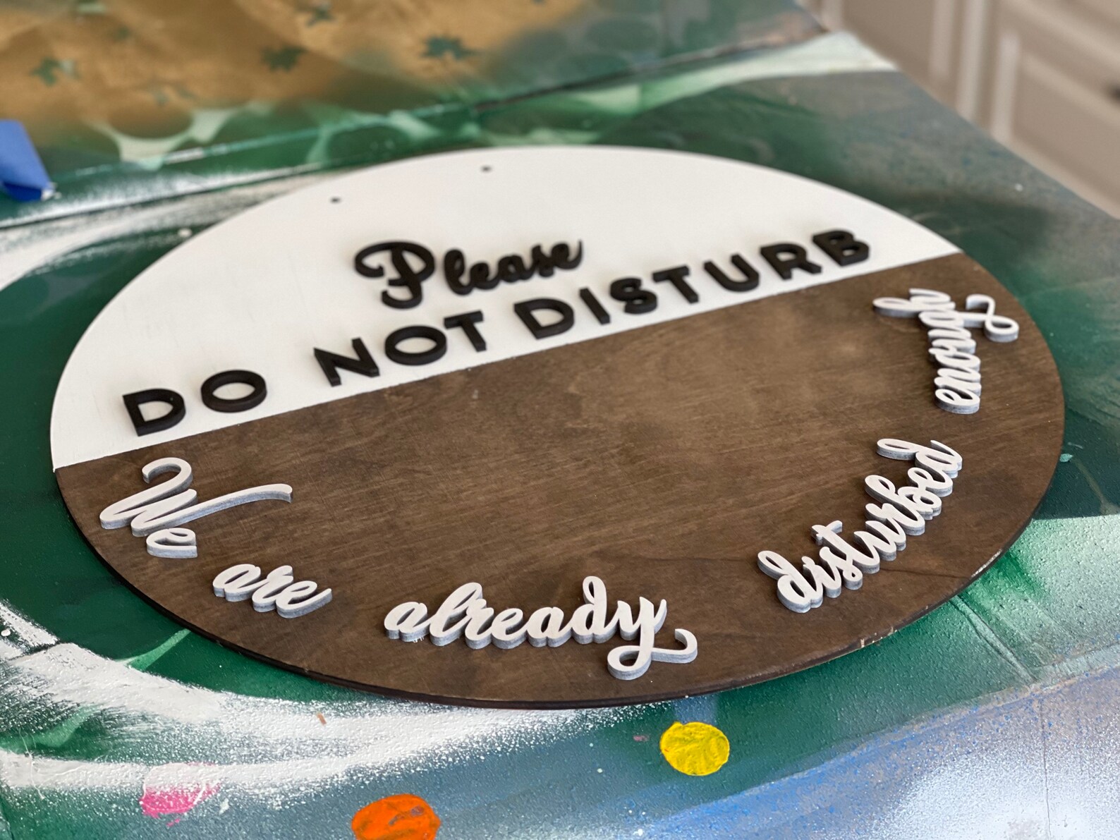 Please Do Not Disturb Door Hanger Svg Disturbed Enough File Welcome
