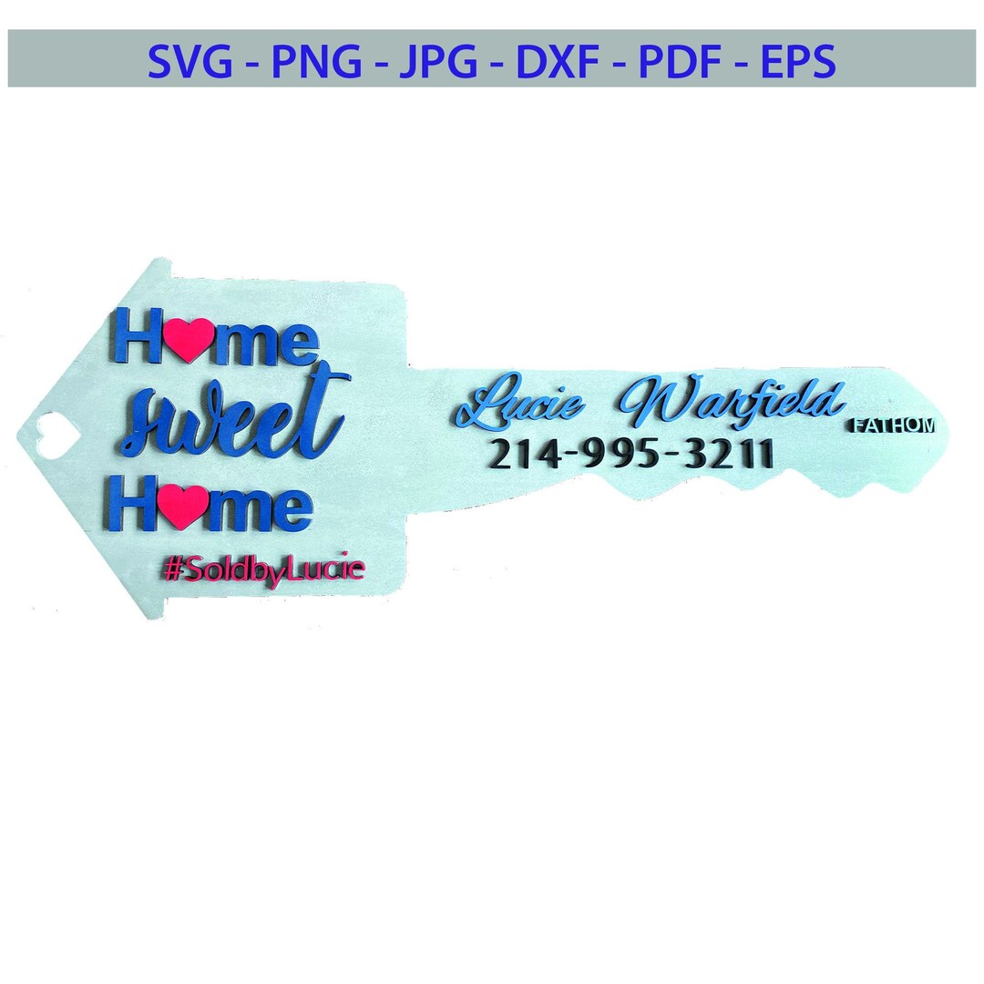 Key Sign for Realtor SVG | Title Office| Closing Gift | Housewarming ...