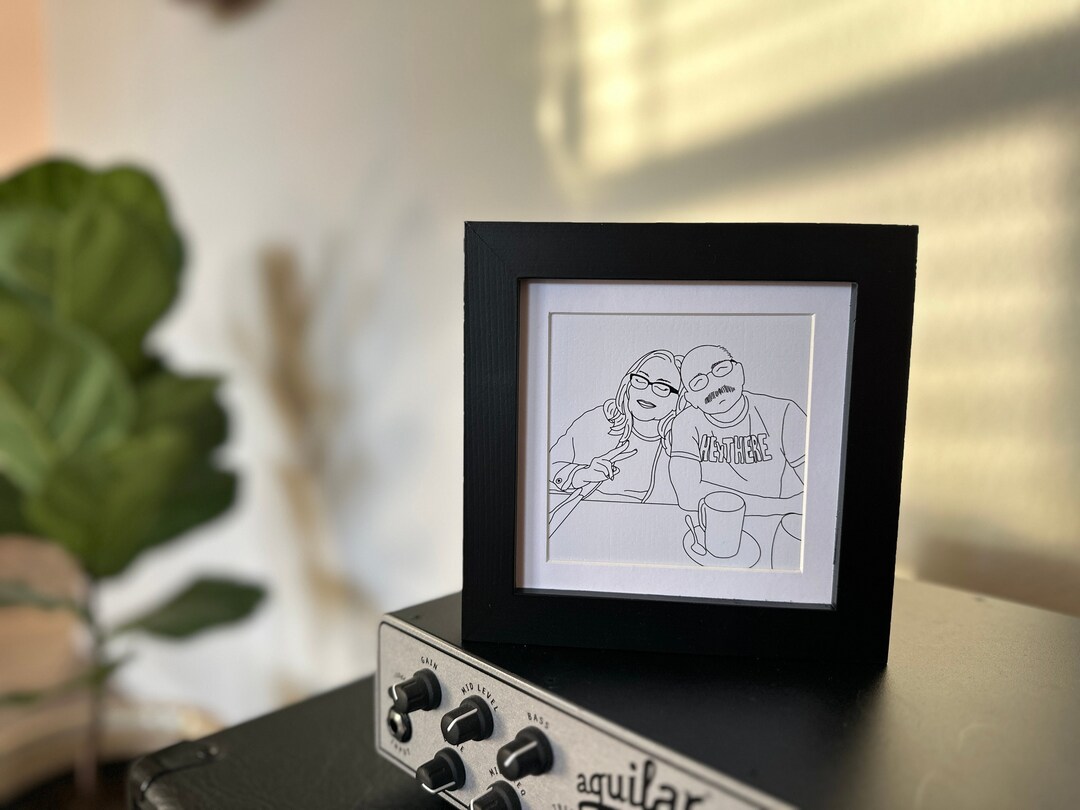 Custom Family Portrait | Line Drawing | Digital Print | Personalized ...
