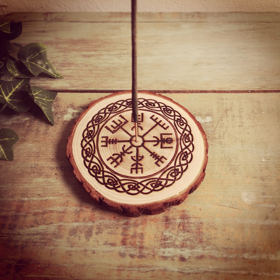 Incense Stick Holder Lasered Tree Disc Wood R33 - Etsy