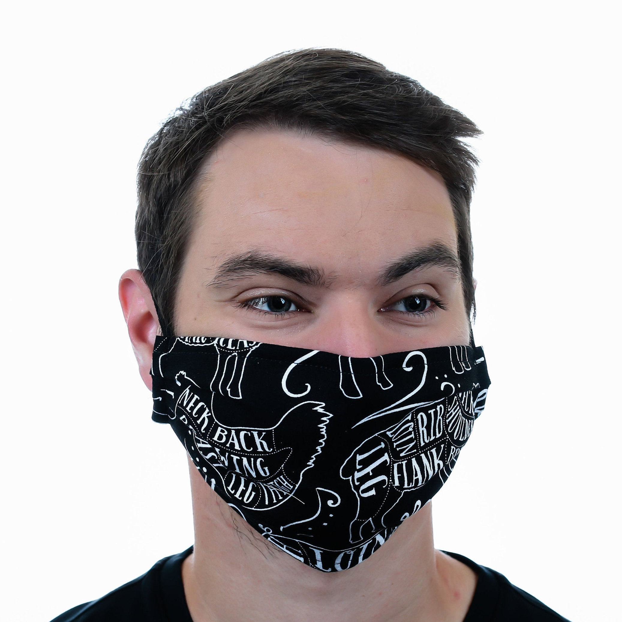 Adjustable Butcher Mask BBQ Face Mask Chefs Mask Cuts of | Etsy