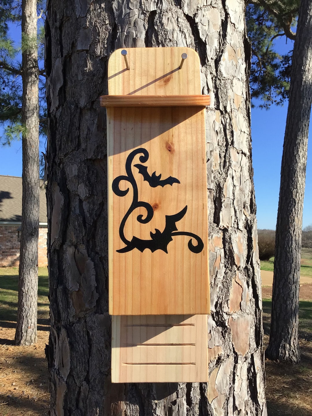 Handcrafted Small One Chamber Bat House - Etsy
