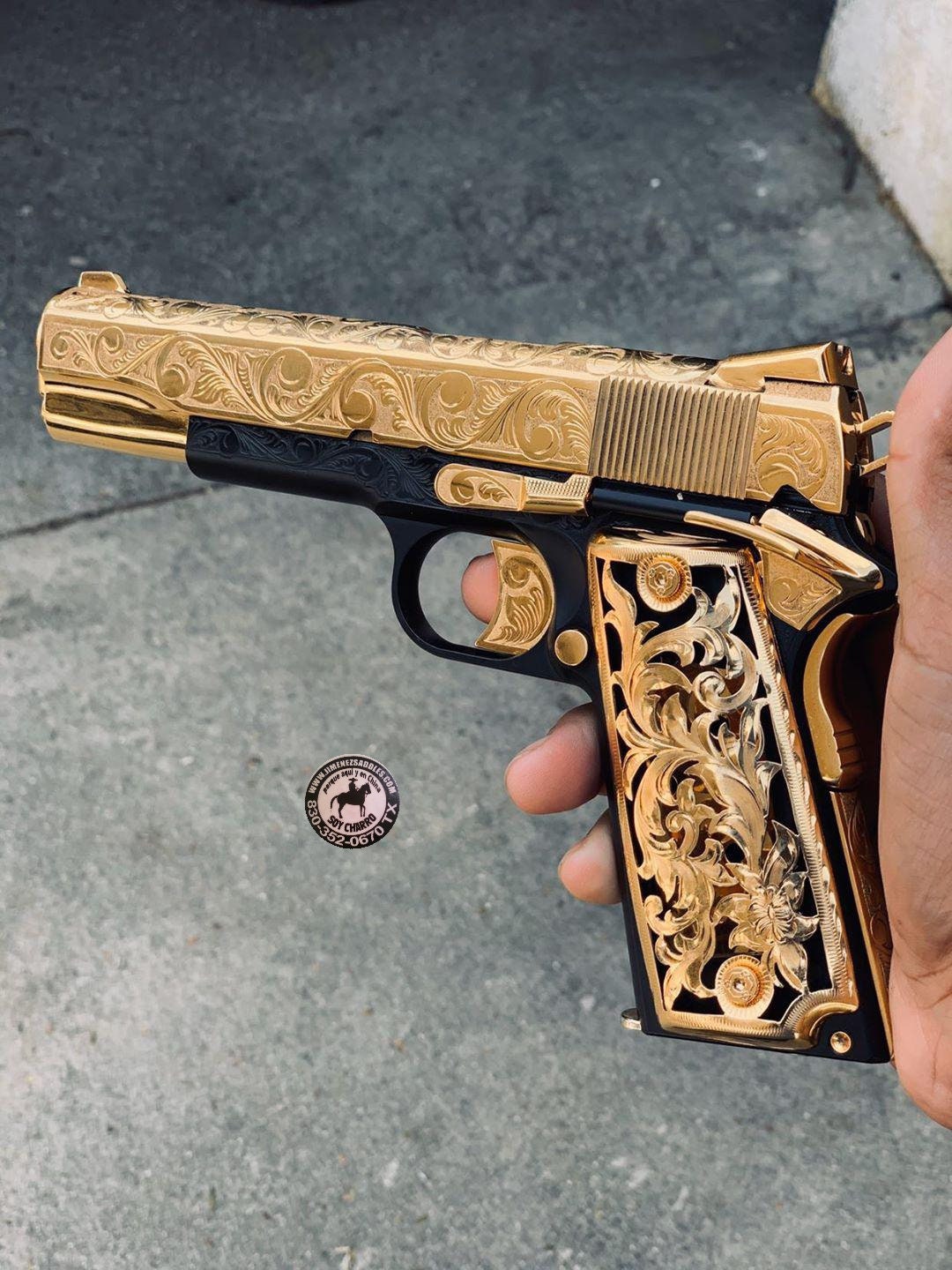 Gold Engraved 1911