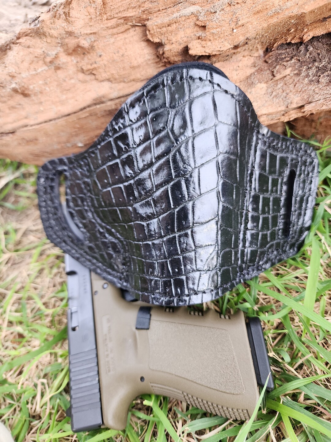 Exotic 100% Original Alligator Glock Owb Full Grain Leather - Etsy