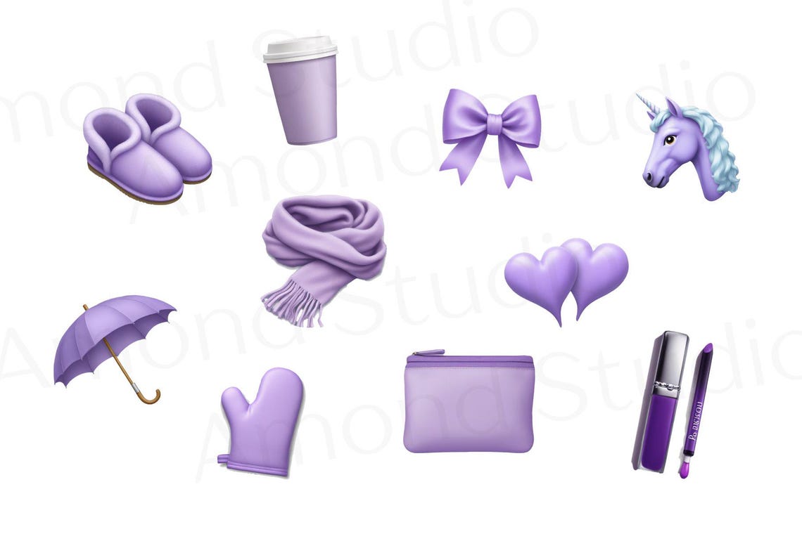 Ios18 | 62 Purple Aesthetic Emoji Pack - Unique iPhone Emoji PNG Files ...