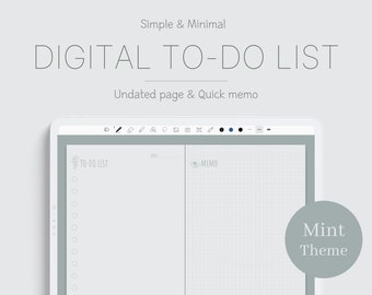 Digital To-do List Template Productivity Day Organizer | Etsy