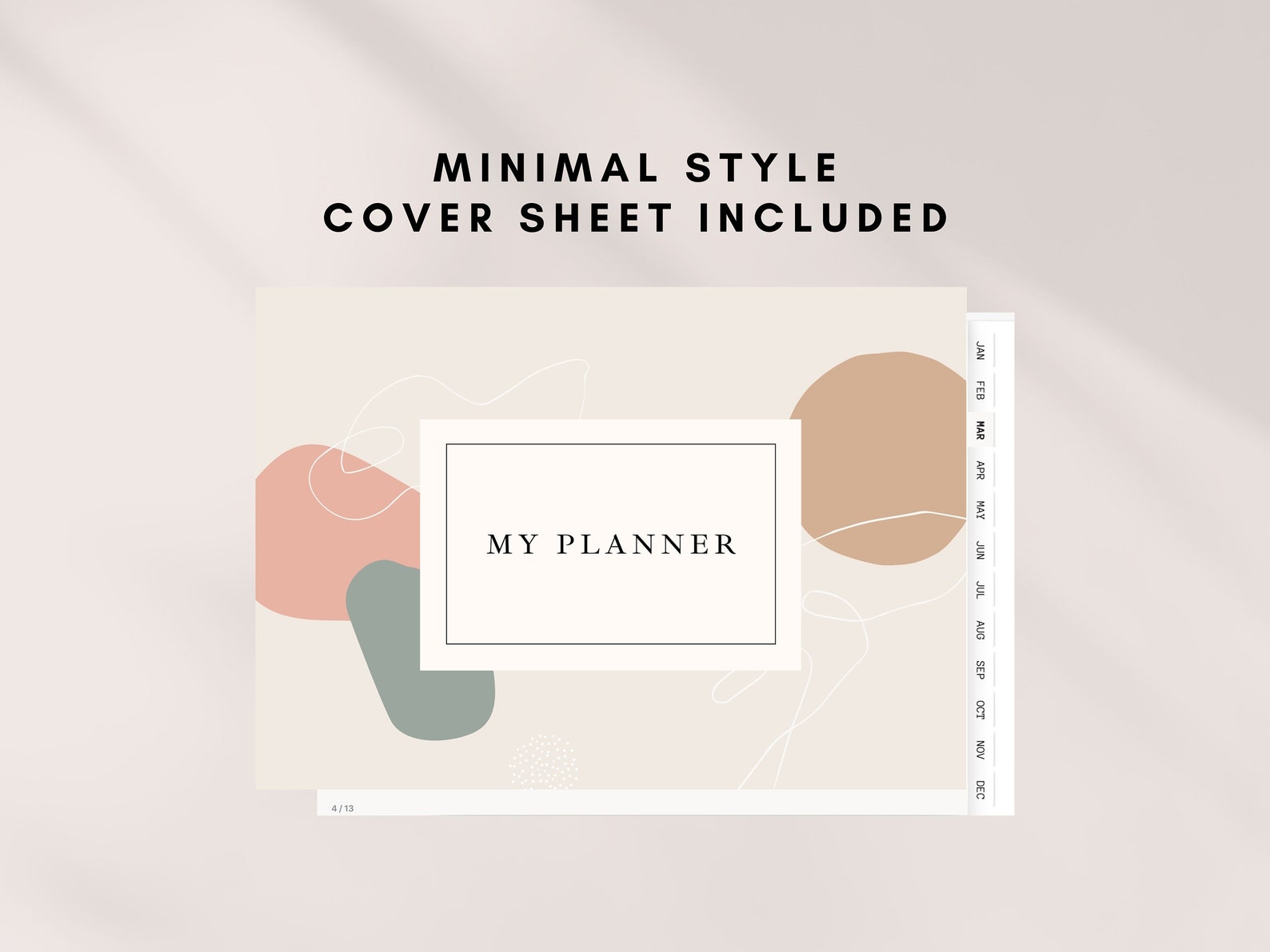 Undated 2021 Digital Planner for Minimalist Hyperlinked iPad Goodnotes ...