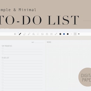 Daily to Do List Digital Planner for iPad Goodnotes - Etsy