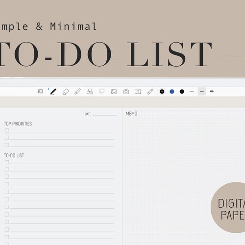Daily to Do List Digital Planner for Ipad Goodnotes - Etsy