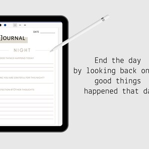 Digital Daily Reflection Journal Gratitude Template - Etsy