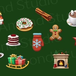 Ios18 | 55 Winter Holiday Aesthetic iPhone Emoji Pack - Christmas ...