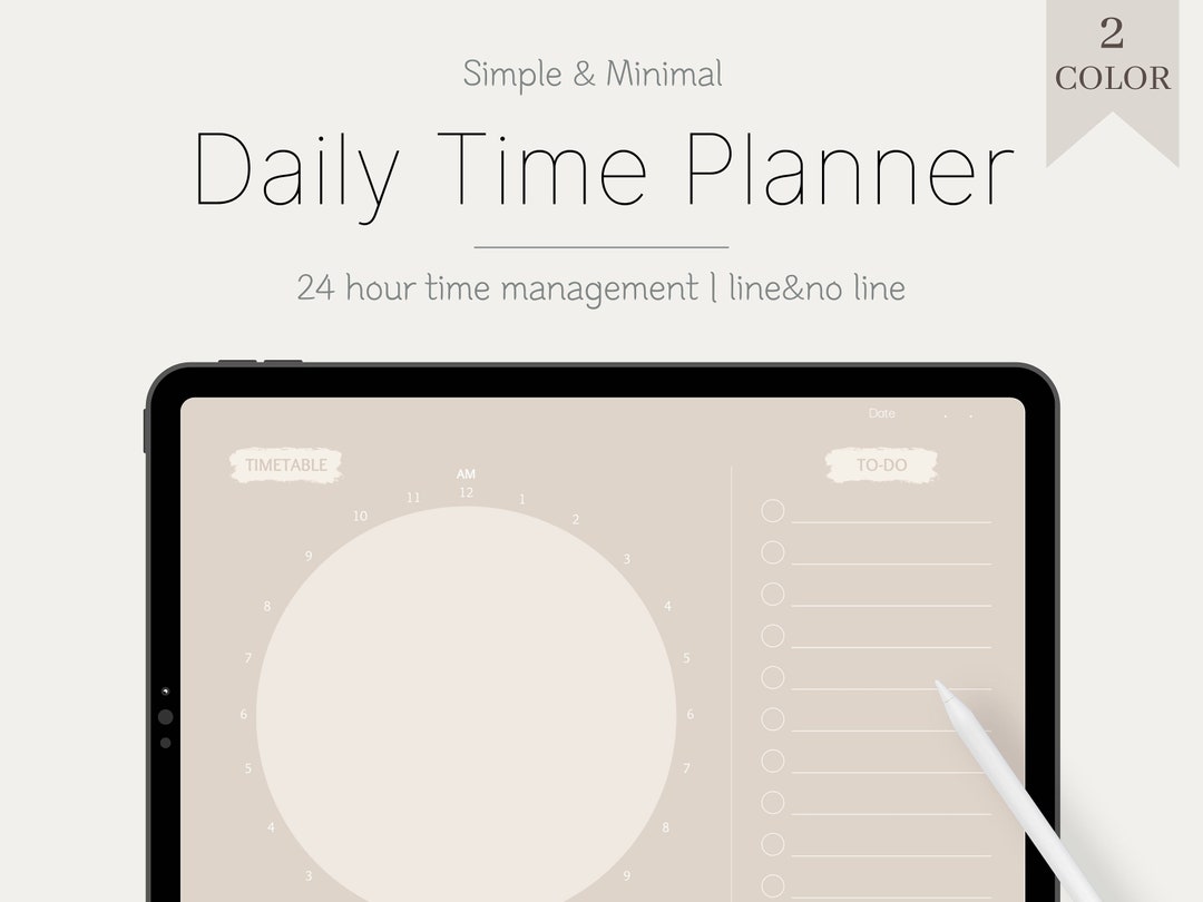 Digital Day Planner Daily To-do List Student Planner for - Etsy