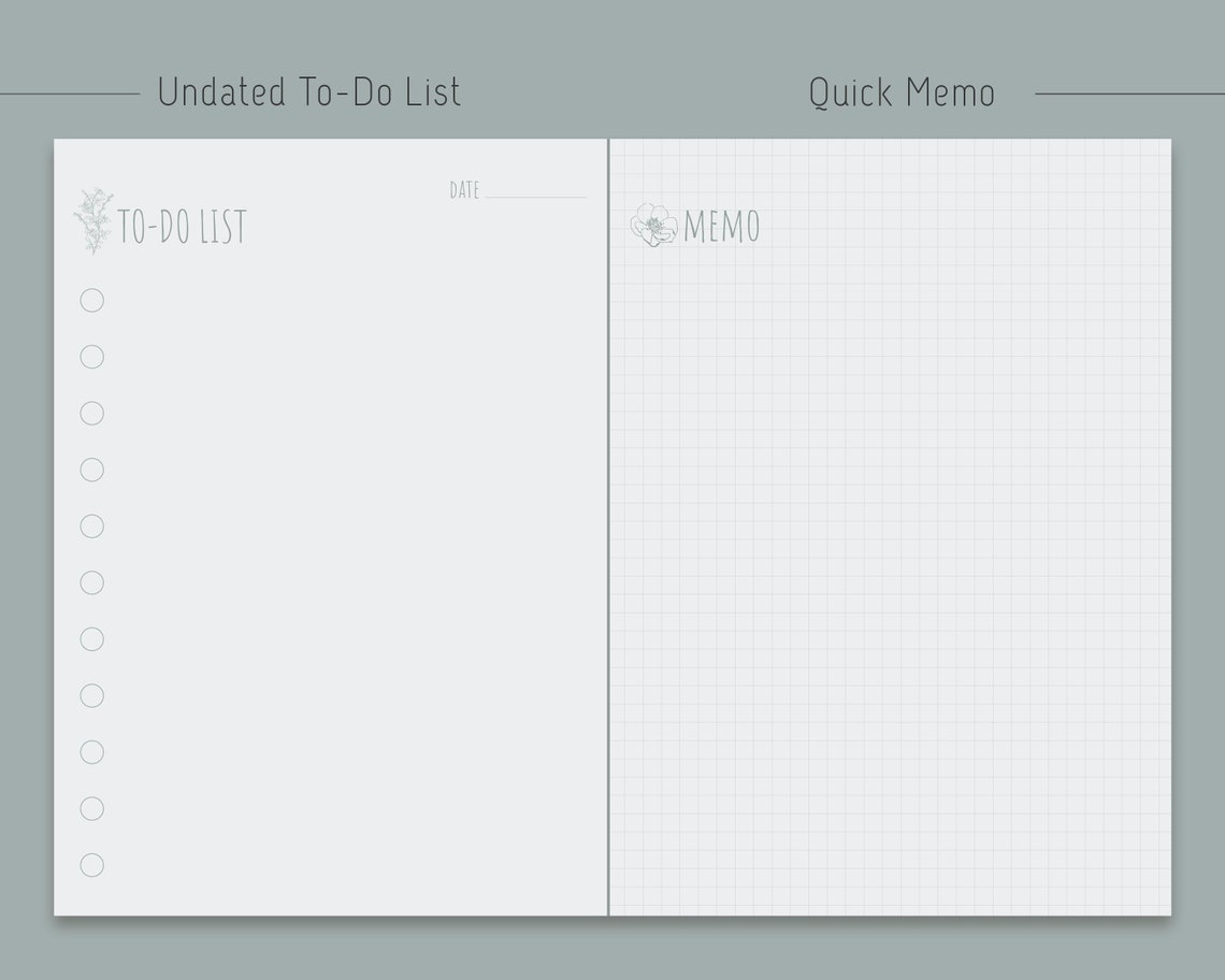 Digital To-do List Template Productivity Day Organizer - Etsy