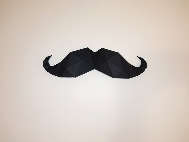 Diy Mustache Papercraft Template - Etsy Hong Kong