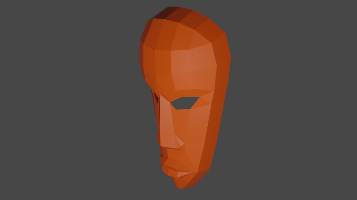 Diy African Mask Papercraft Template - Etsy