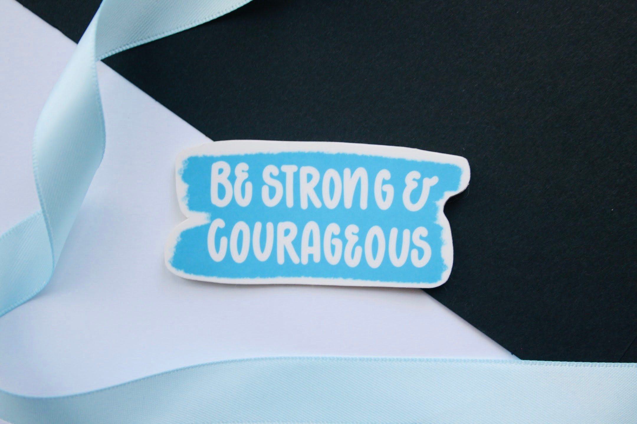 Essere forte e coraggioso adesivo - Etsy Italia