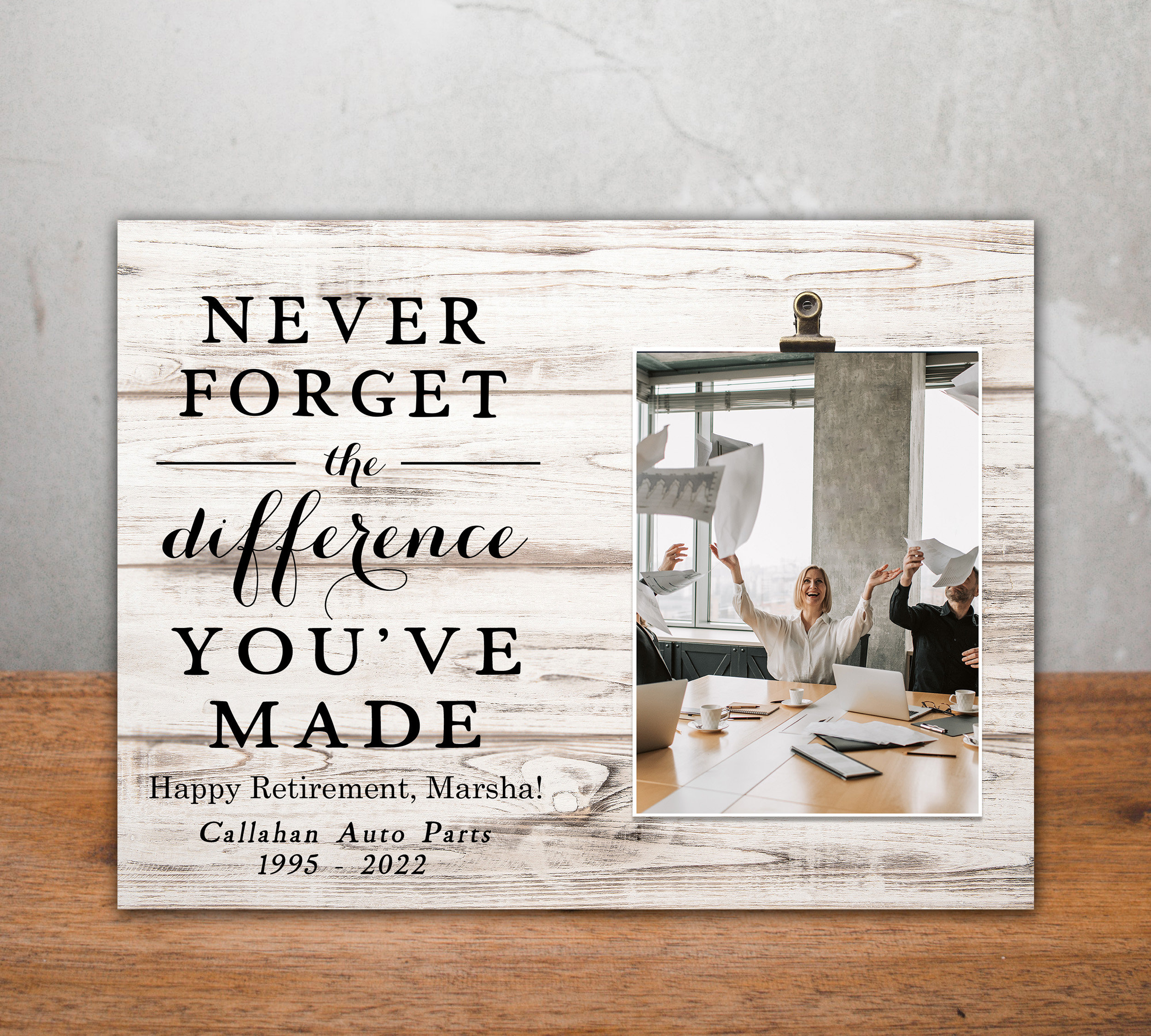 Retirement Gift, Picture Frame for Retiree, Personalized Retirement ...