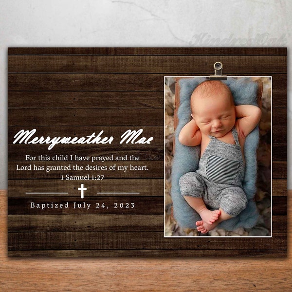 Christening Frame - Etsy