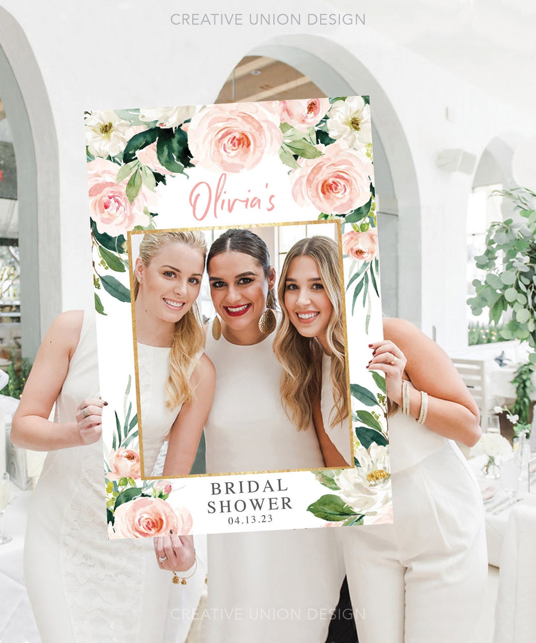 Photo Prop Frame Bridal Shower Photo Props Baby Shower Photo Prop ...