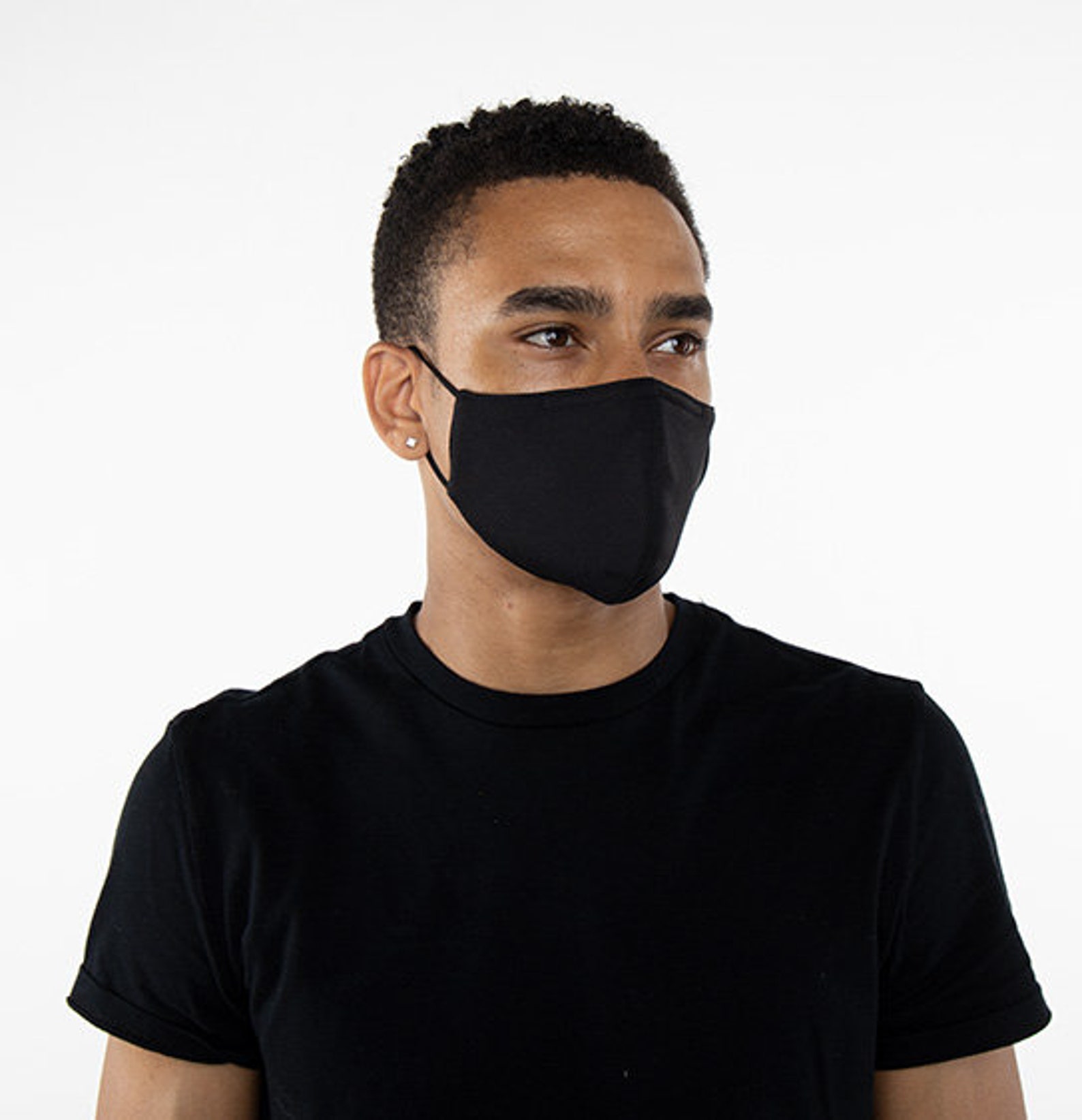 NBLOSS Jet Black 3-Pack Daily Face Mask Ultra-Soft | Etsy