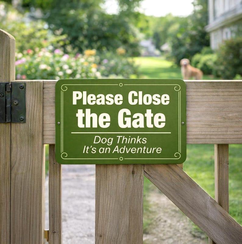 Personalized Dog Warning Sign | Durable ACM Metal Yard Sign - Etsy