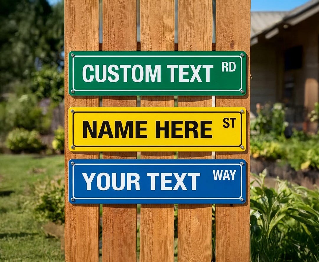 Personalized Street Name Sign | Custom Metal Street Sign | Family Name ...