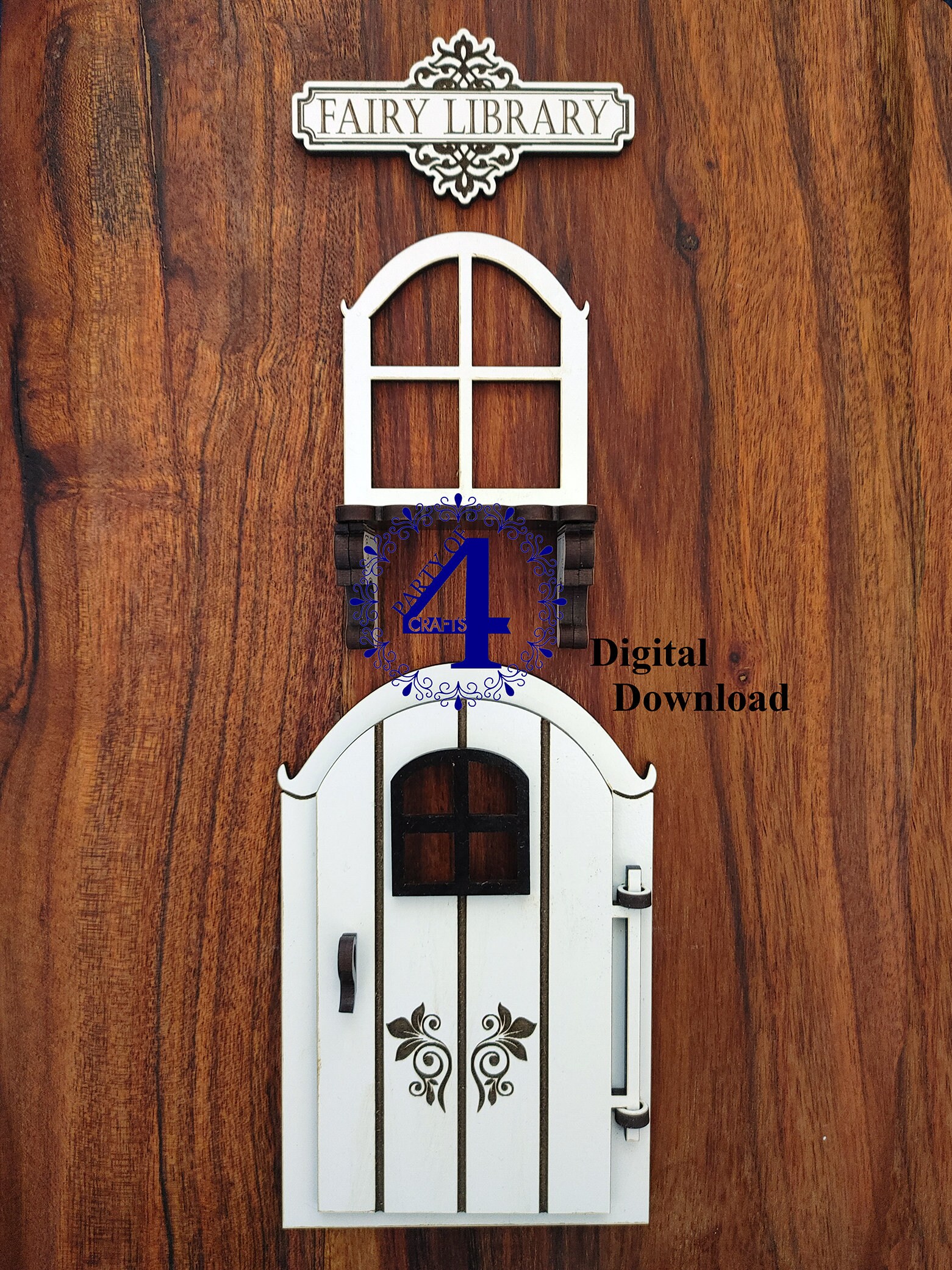 SVG Fairy Door Little Library fairy Library Door - Etsy