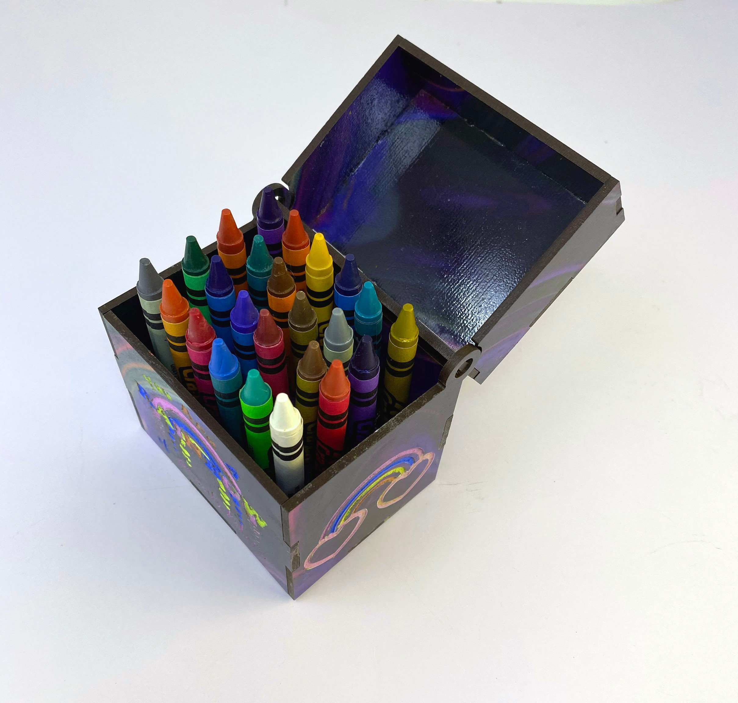 SVG Crayon Case Motivational Message you Are a Rainbow - Etsy