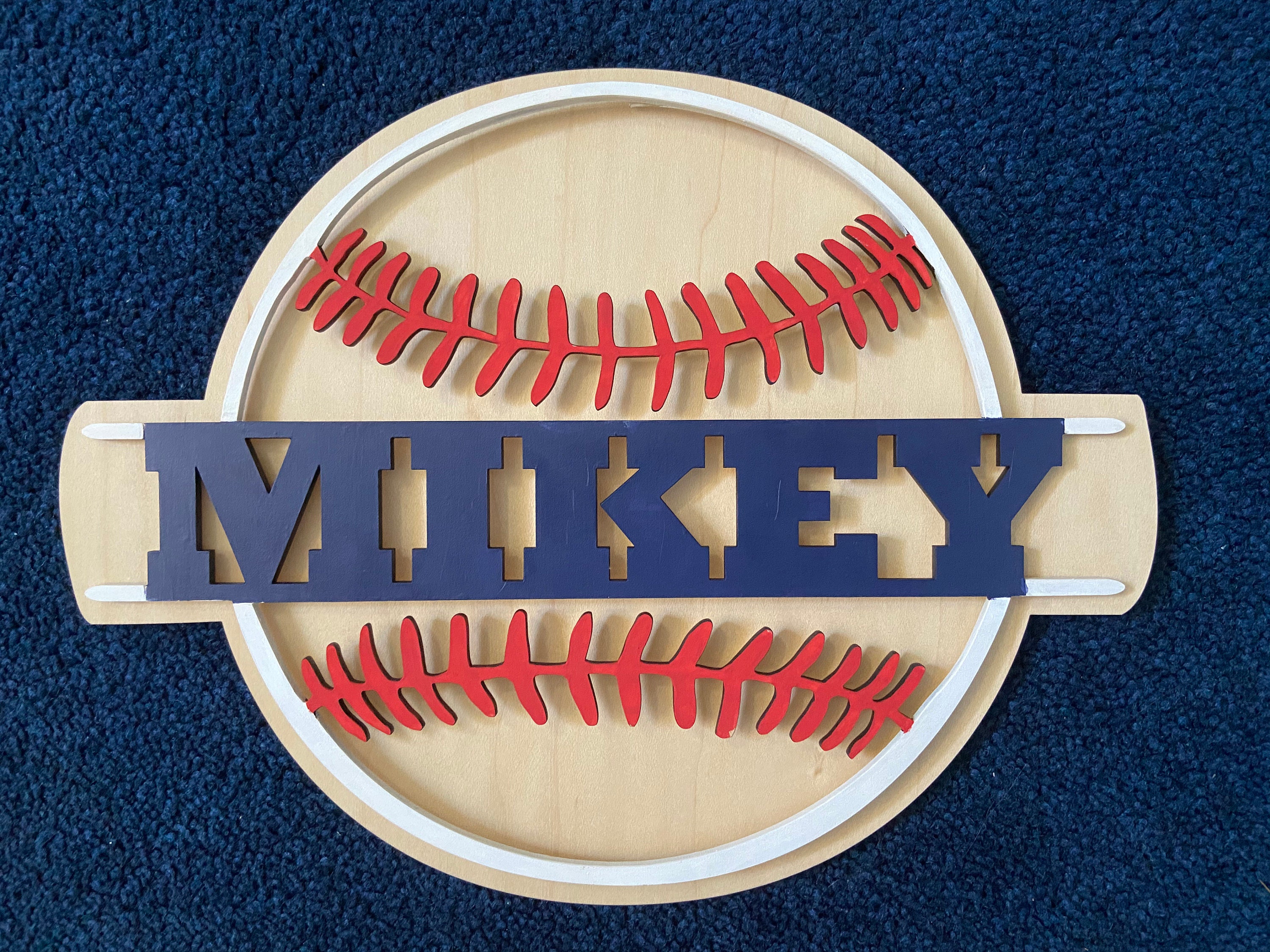 SVG Split Baseball Name Sign Digital Download Monogram Hot - Etsy