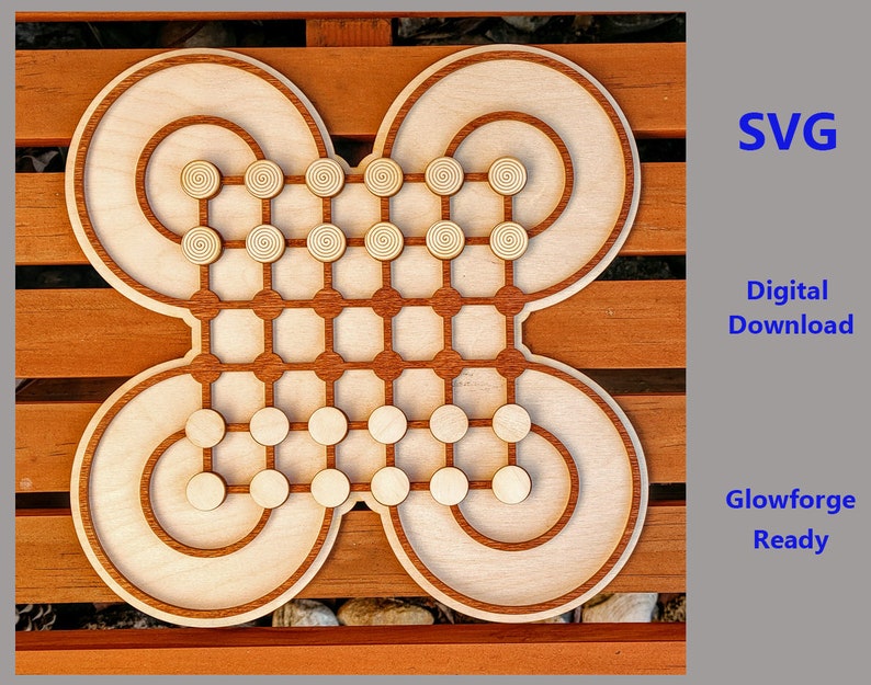 SVG Surakarta Game Board Roundabout Game With Instructions - Etsy Australia