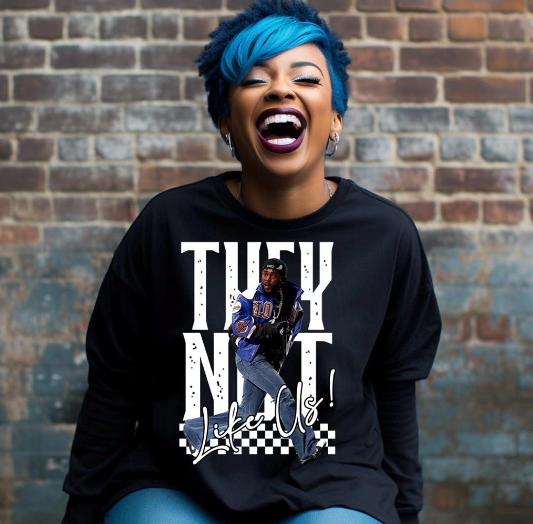 Kendrick Lamar Super Bowl PNG Digital Art - They Not Like Us Lyrics - Etsy