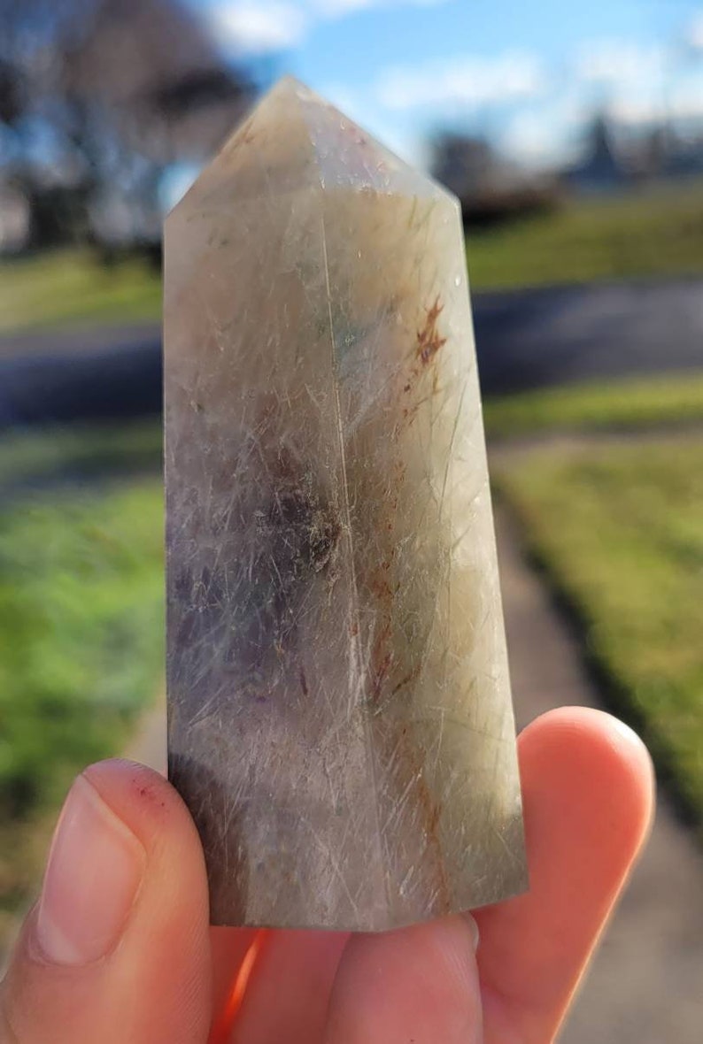 Green Rutilated Quartz Rutile White Rutile Rutilated - Etsy