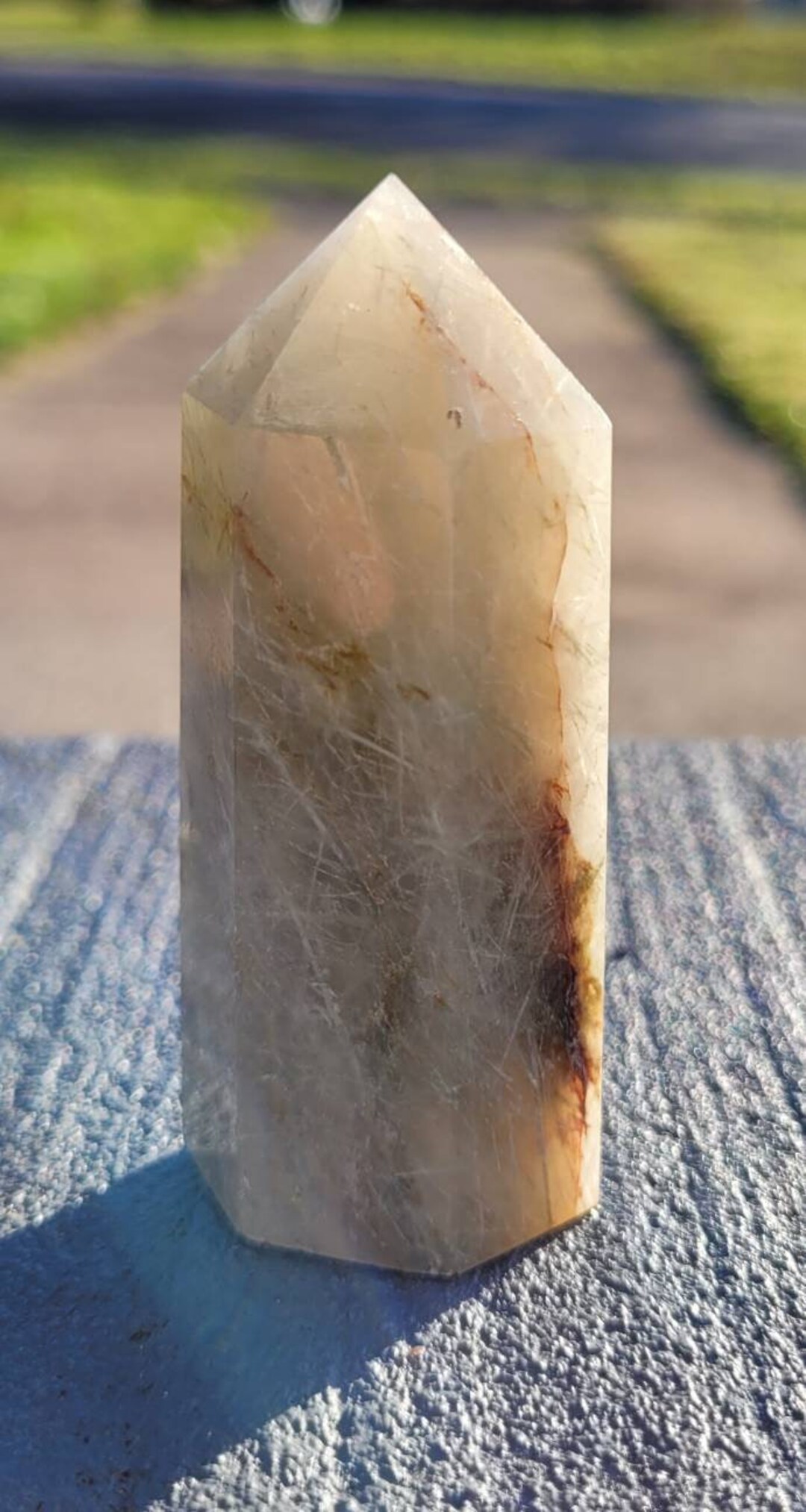 Green Rutilated Quartz Rutile White Rutile Rutilated Tower Chakra Reiki ...