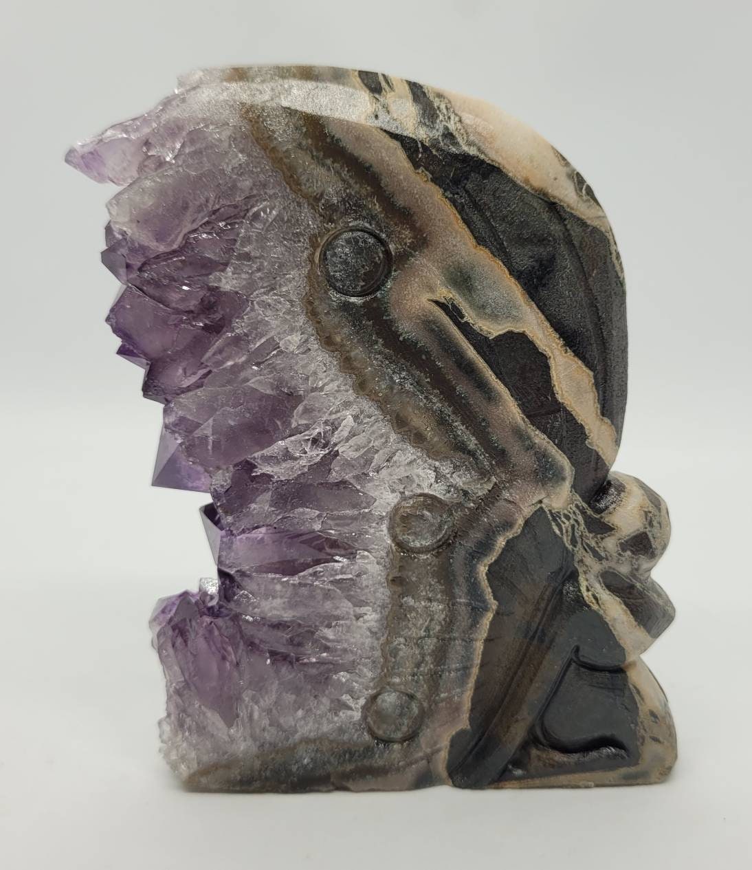 Beautiful Amethyst Geode Fairy Fairy Carving Reiki | Etsy