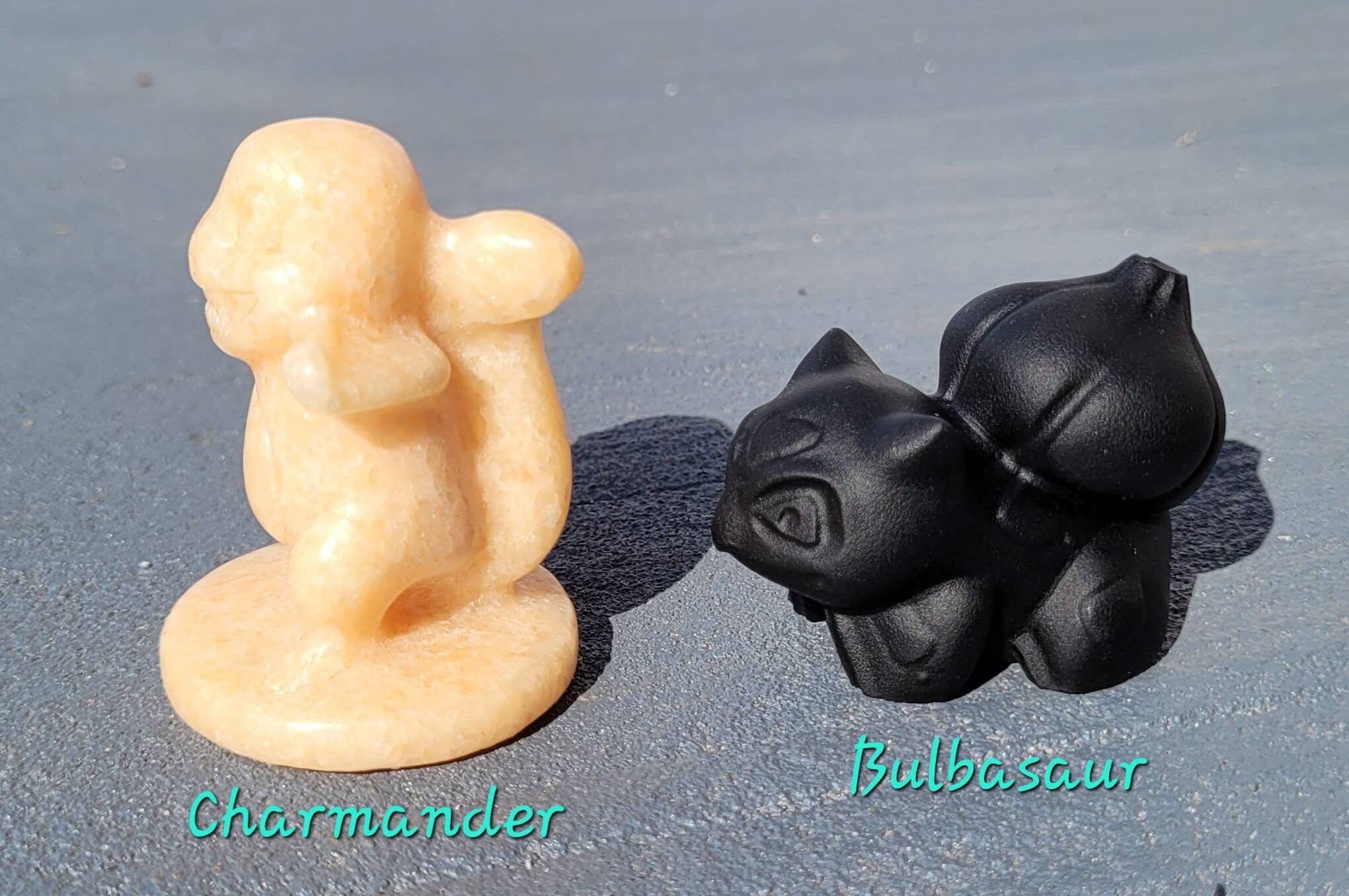 Sunstone Charmander Obsidian Bulbasaur Crystal Carving - Etsy