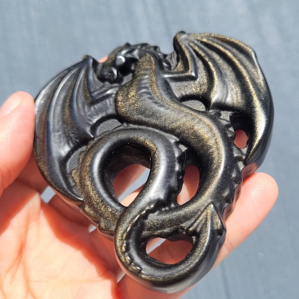 Obsidian Dragon - Etsy