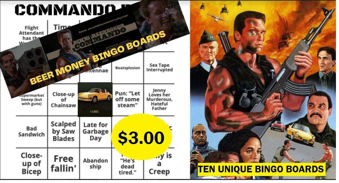 Commando Bingo: Beer Money Bingo Boards - Etsy