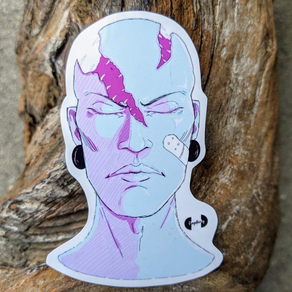 Battle Scarred Original Art Sticker 3 inch sticker | Etsy