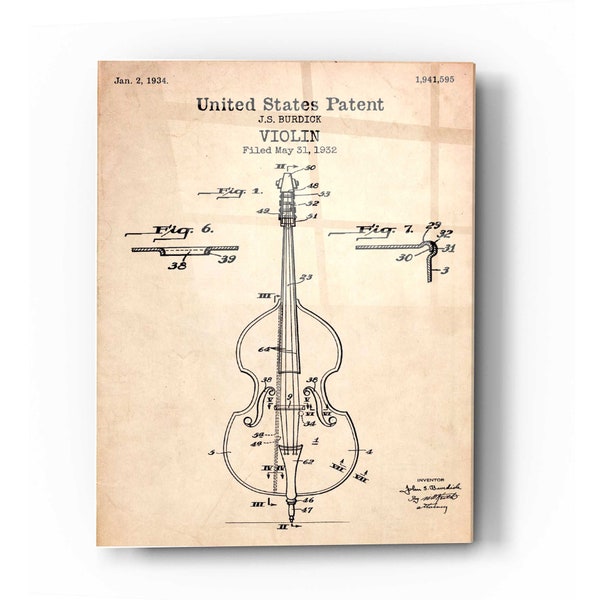 Violin Blueprint - Etsy