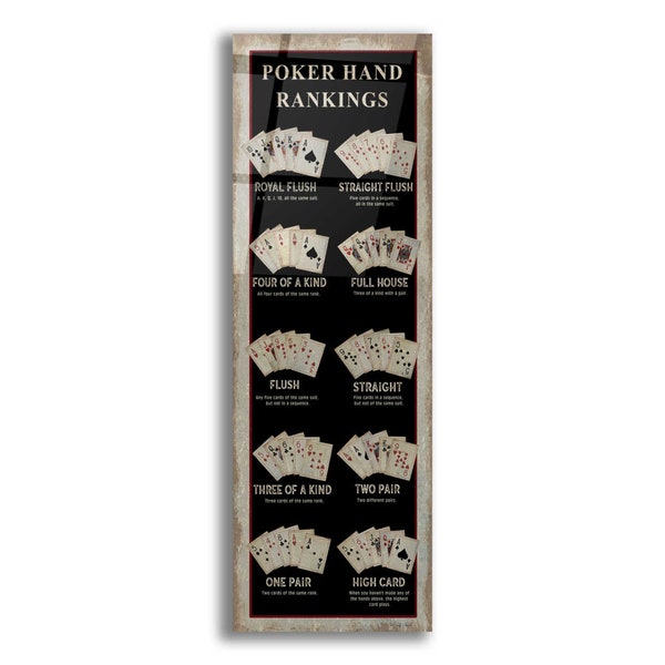 Poker Hands Wall Art - Etsy