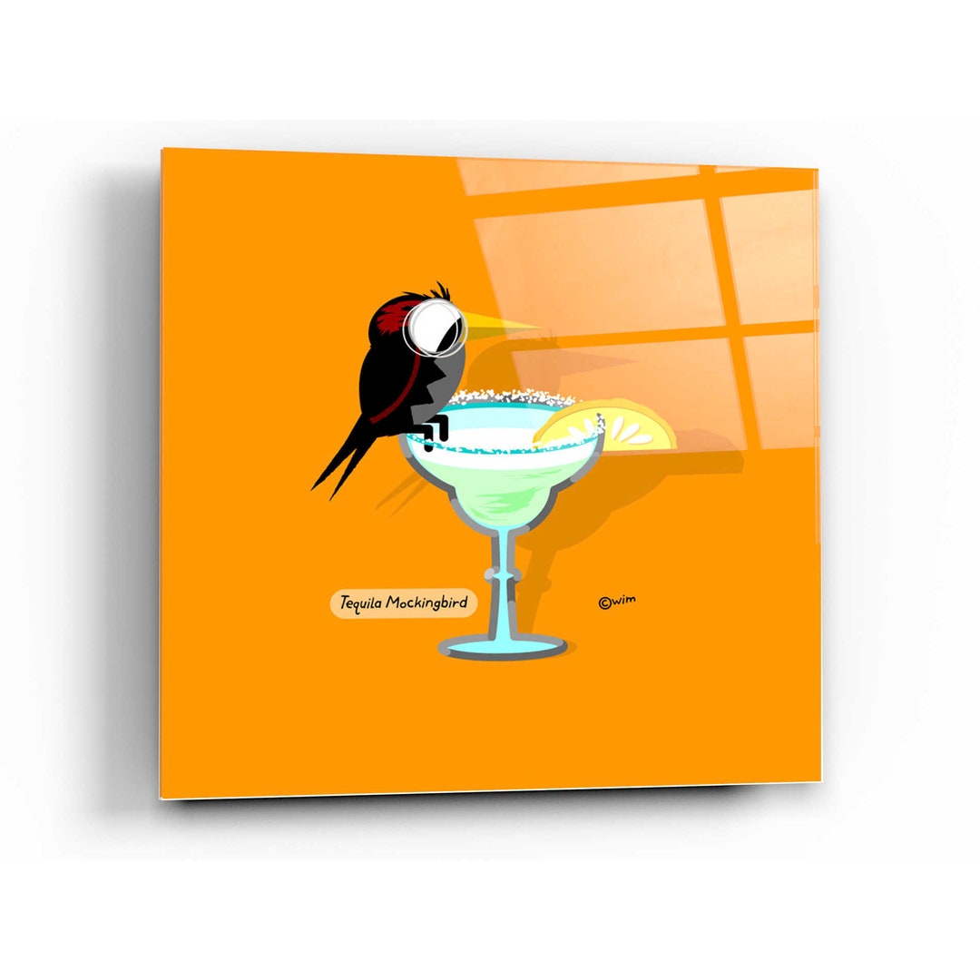 Acrylic Glass Wall Art 'tequila Mockingbird' by Chuck Wimmer - Etsy