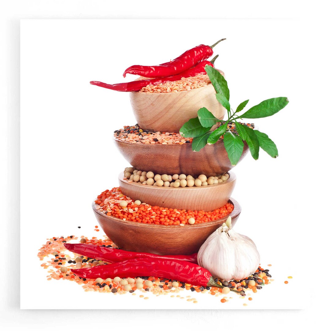 Acrylic Glass Wall Art 'spice of Life,' - Etsy