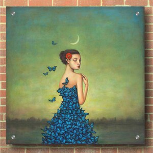 Acrylic Glass Wall Art 'metamorphosis in Blue' by Duy - Etsy