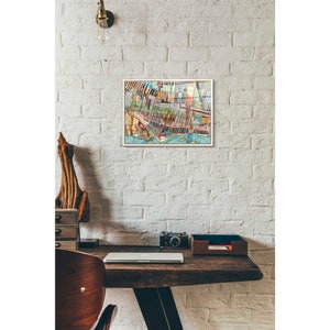 Acrylic Glass Wall Art 'modern Map of Montreal' by Nikki Galapon - Etsy