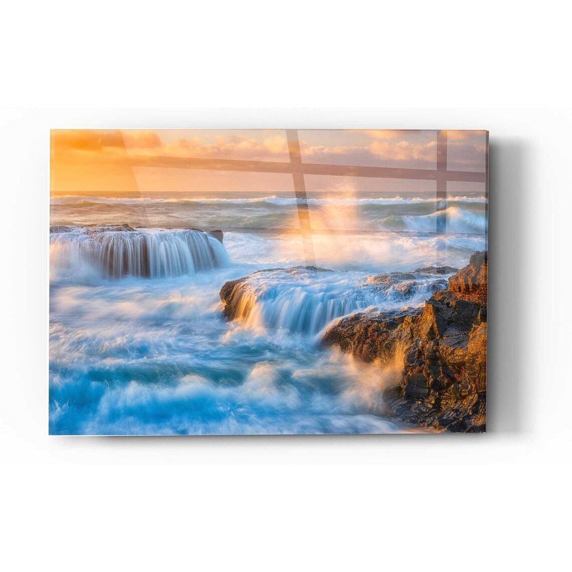 Acrylic Glass Wall Art sunset Fury by Darren White - Etsy