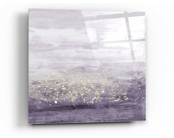 Acrylic Glass Wall Art 'amethyst Glitter II' by Jennifer Goldberger - Etsy