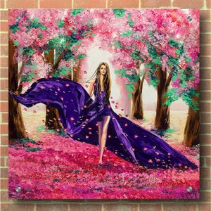 Acrylic Glass Wall Art 'spring,' - Etsy