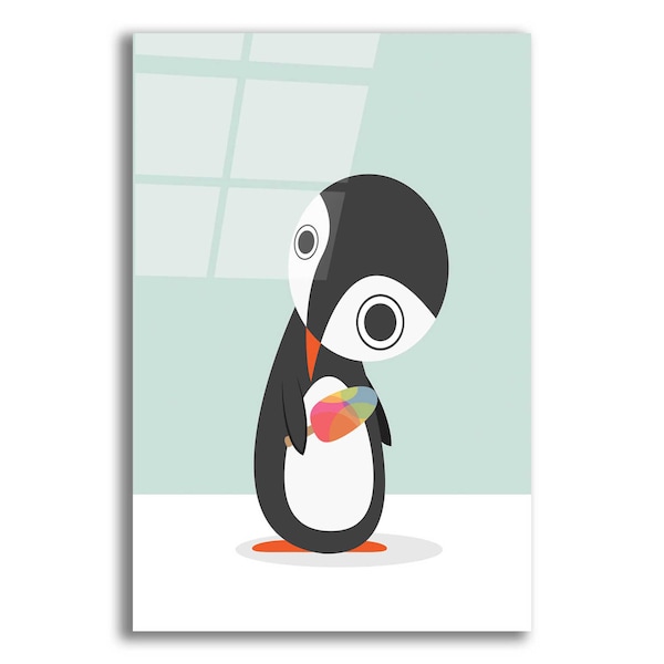 Pingu Glass Wall Art - Etsy