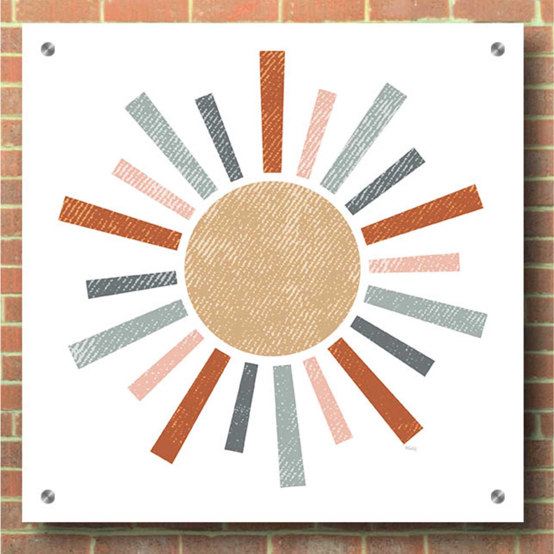 Acrylic Glass Wall Art 'rustic Rainbow Sun' by Heidi | Etsy